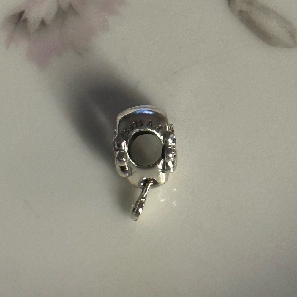 Pandora Moments Sparkling Paw Print & Heart ‘Fur Mom’… - Gem